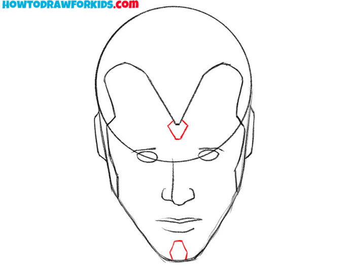 How to Draw Vision Face - Easy Drawing Tutorial For Kids