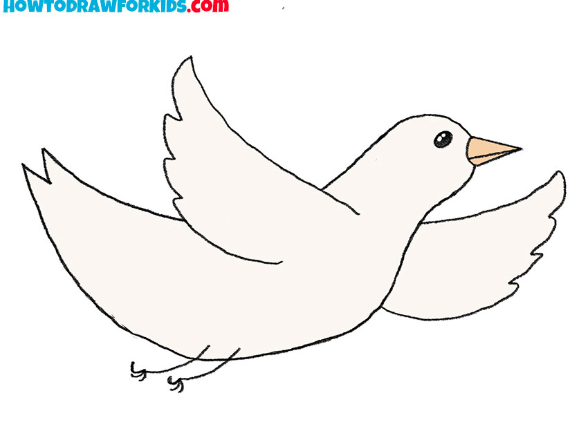 How To Draw Flying Birds Hirebother13