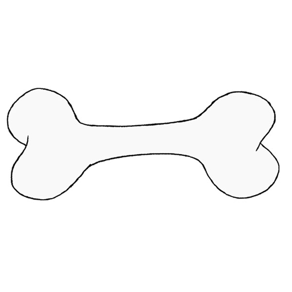 How To Draw A Bone Easy Drawing Tutorial For Kids