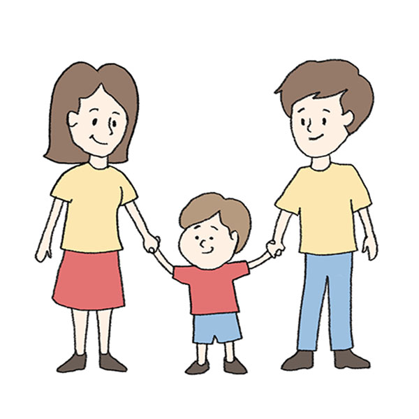 How To Draw A Family Easy Drawing Tutorial For Kids