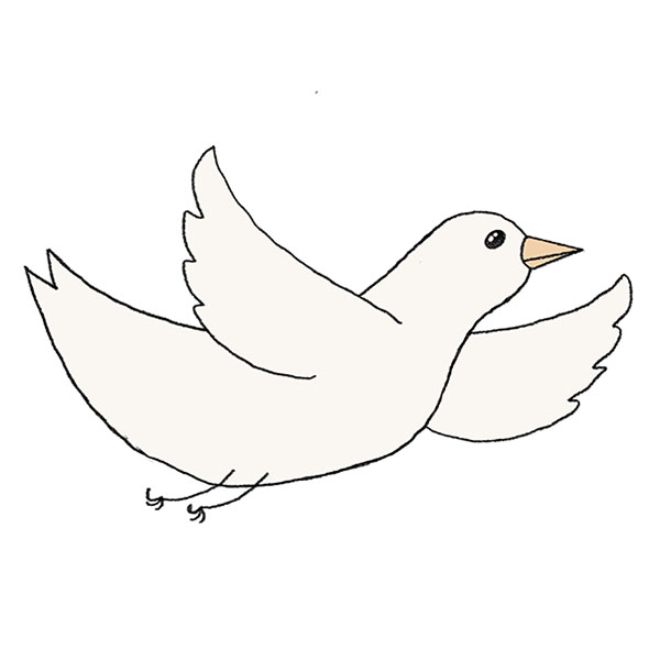 Simple Drawings Of Birds Flying