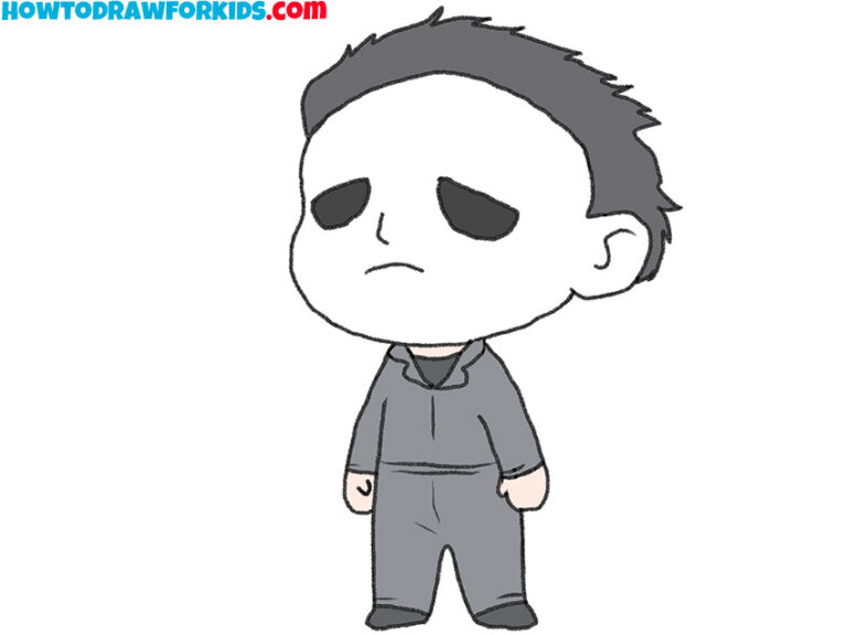 How to Draw Michael Myers - Easy Drawing Tutorial For Kids