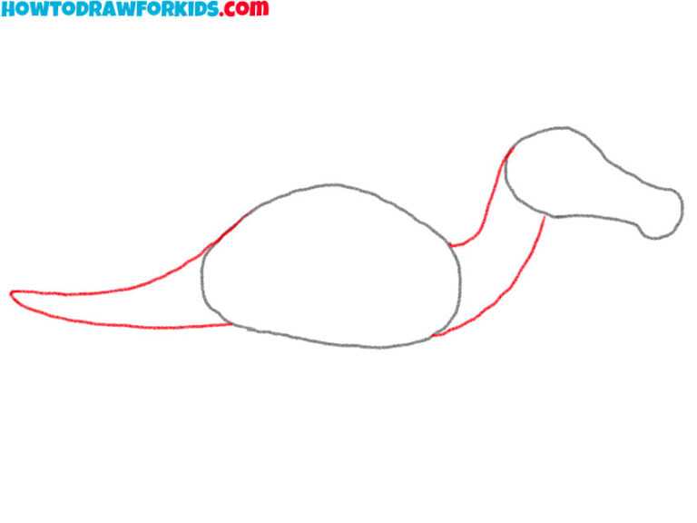 How to Draw Spinosaurus - Easy Drawing Tutorial For Kids