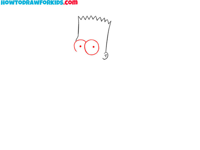 How to Draw Bart Simpson - Easy Drawing Tutorial For Kids