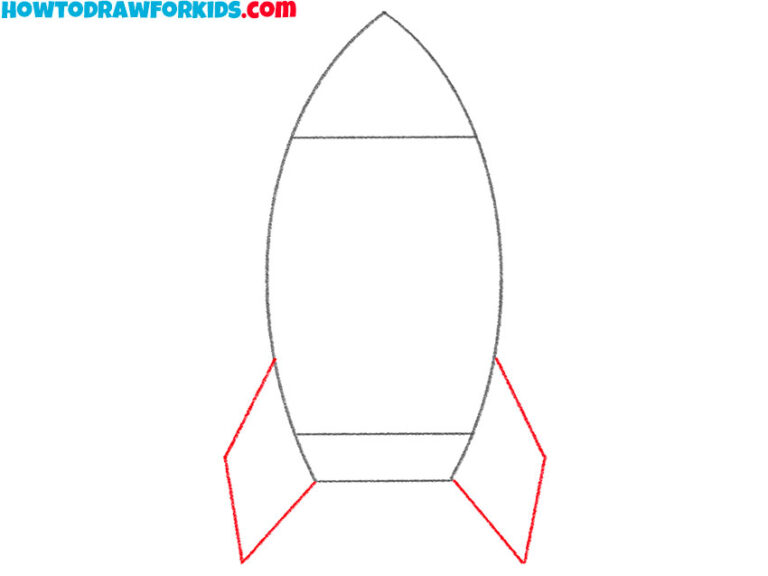 How to Draw a Rocket - Easy Drawing Tutorial For Kids