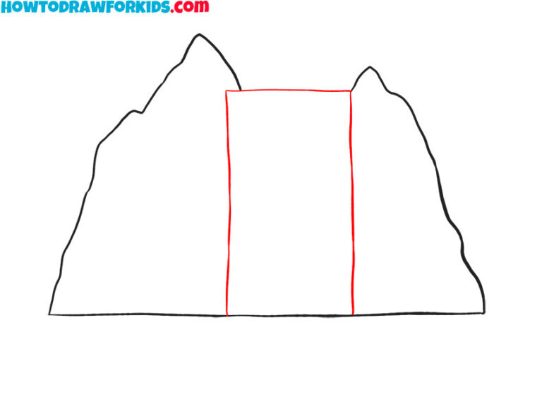 How to Draw a Waterfall - Easy Drawing Tutorial For Kids