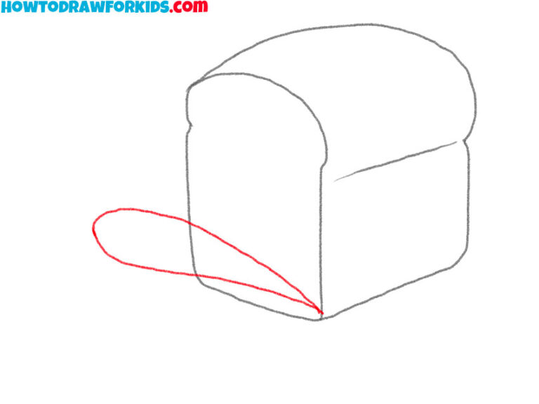 How to Draw Bread - Easy Drawing Tutorial For Kids