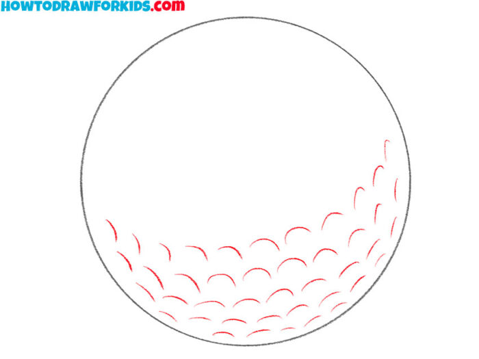 How to Draw a Golf Ball - Easy Drawing Tutorial For Kids