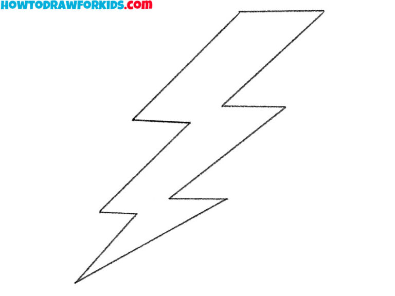 How to Draw a Lightning Bolt - Easy Drawing Tutorial For Kids