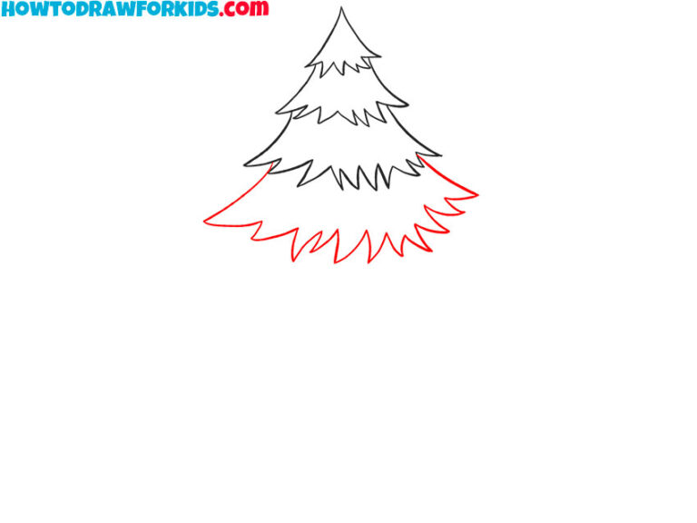 How to Draw a Pine Tree - Easy Drawing Tutorial For Kids