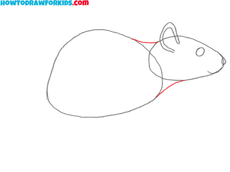 How to Draw a Rat - Easy Drawing Tutorial For Kids
