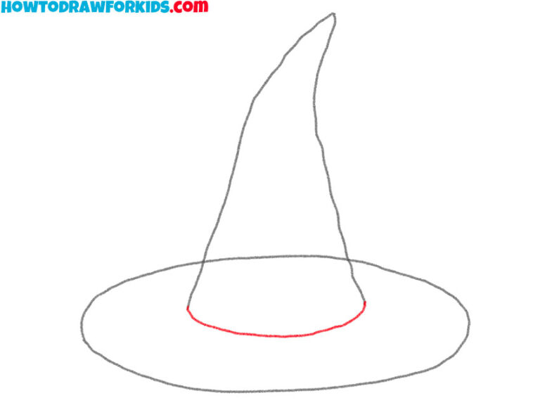How to Draw a Witch Hat - Easy Drawing Tutorial For Kids
