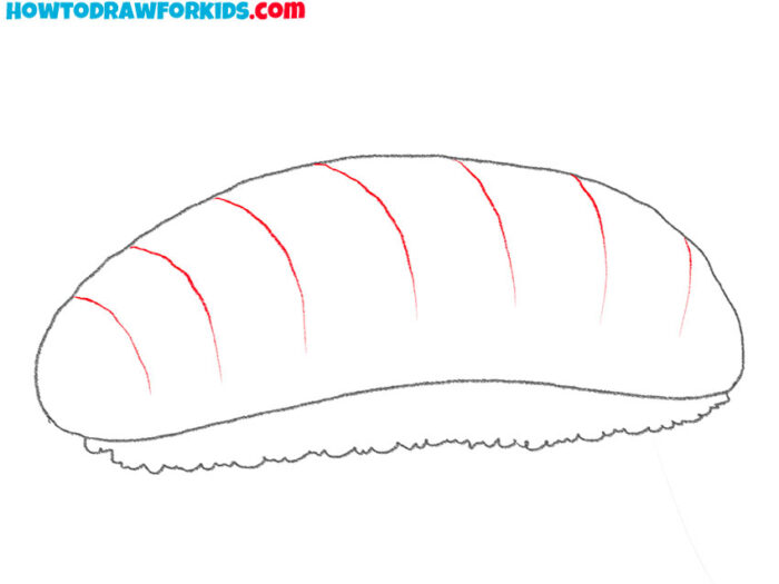 How to Draw Sushi - Easy Drawing Tutorial For Kids