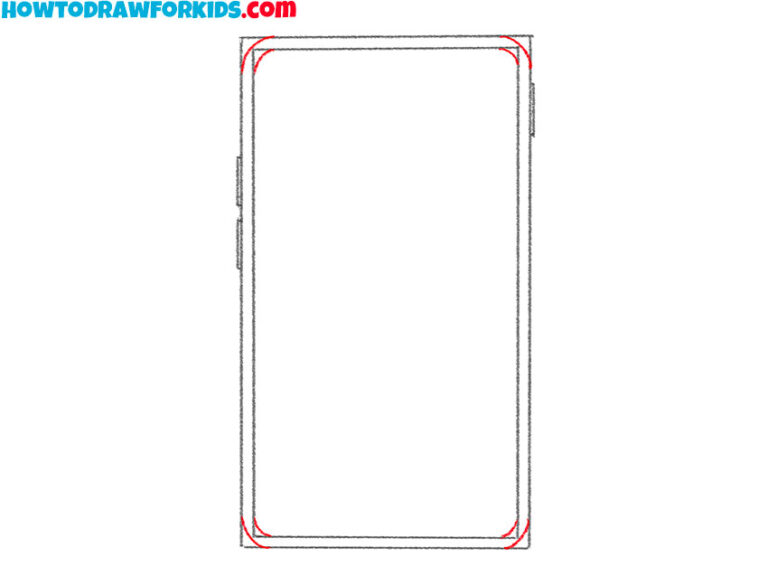 How to Draw a Phone - Easy Drawing Tutorial For Kids
