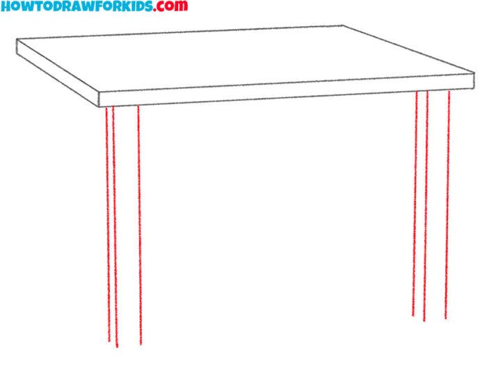How to Draw a Table - Easy Drawing Tutorial For Kids