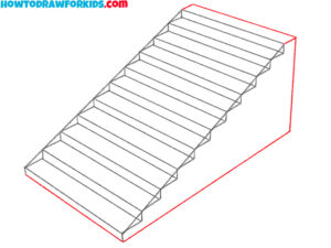 How to Draw 3D Stairs - Easy Drawing Tutorial For Kids