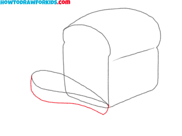 How to Draw Bread - Easy Drawing Tutorial For Kids