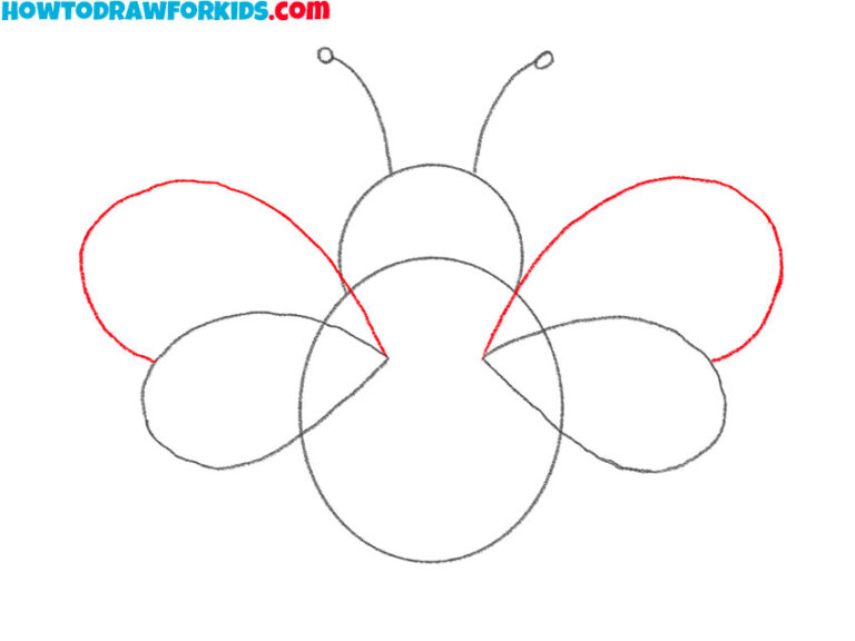 How to Draw a Bumblebee - Easy Drawing Tutorial For Kids