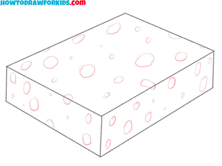How to Draw a Sponge - Easy Drawing Tutorial For Kids