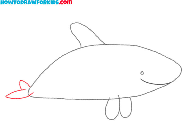 How to Draw an Orca - Easy Drawing Tutorial For Kids