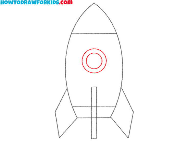 How to Draw a Rocket - Easy Drawing Tutorial For Kids