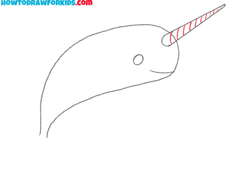 How to Draw a Narwhal - Easy Drawing Tutorial For Kids