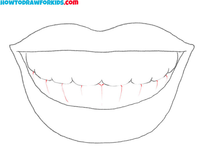 How to Draw Teeth - Easy Drawing Tutorial For Kids