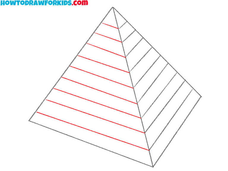 How to Draw a Pyramid - Easy Drawing Tutorial For Kids