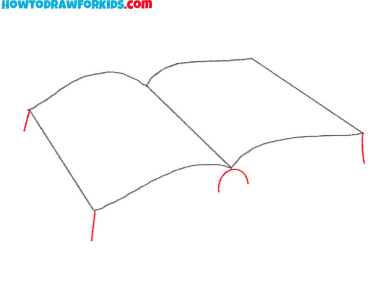 How to Draw an Open Book - Easy Drawing Tutorial For Kids