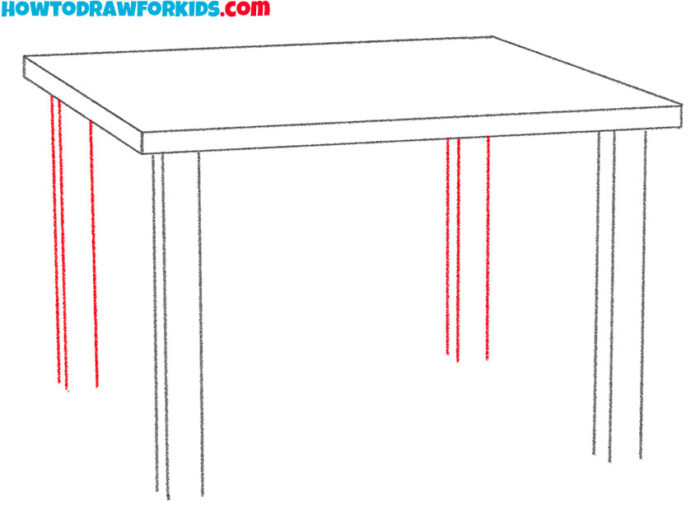 How to Draw a Table - Easy Drawing Tutorial For Kids