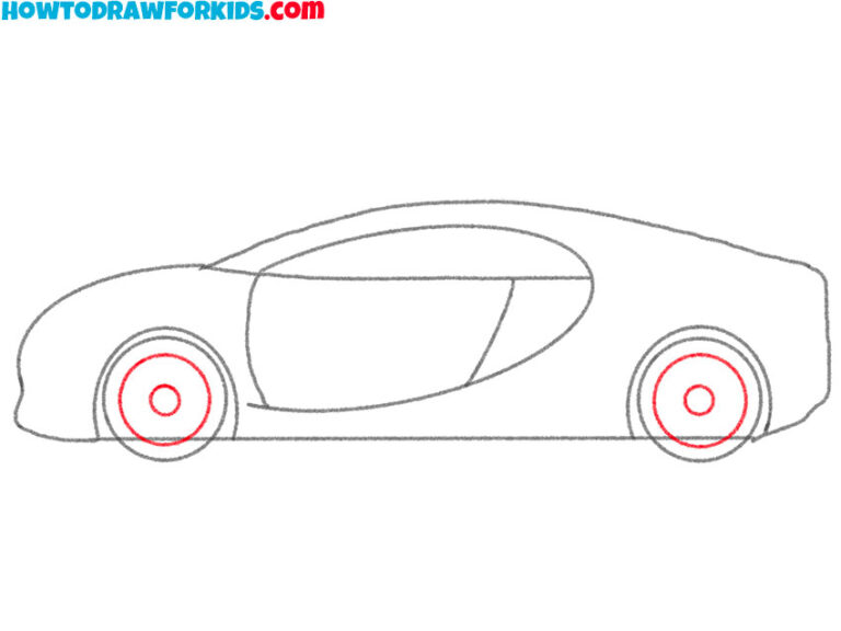 How to Draw a Bugatti - Easy Drawing Tutorial For Kids