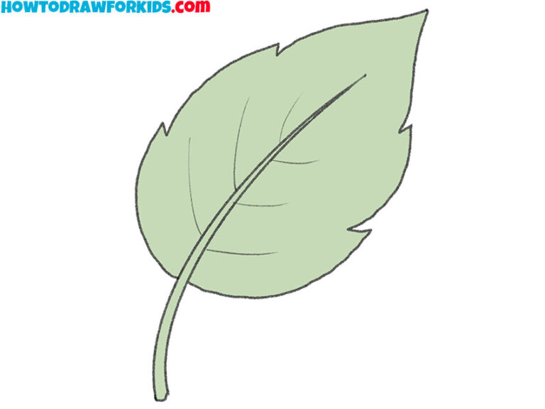 How to Draw a Leaf - Easy Drawing Tutorial For Kids