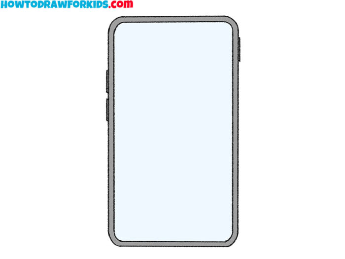 How to Draw a Phone - Easy Drawing Tutorial For Kids