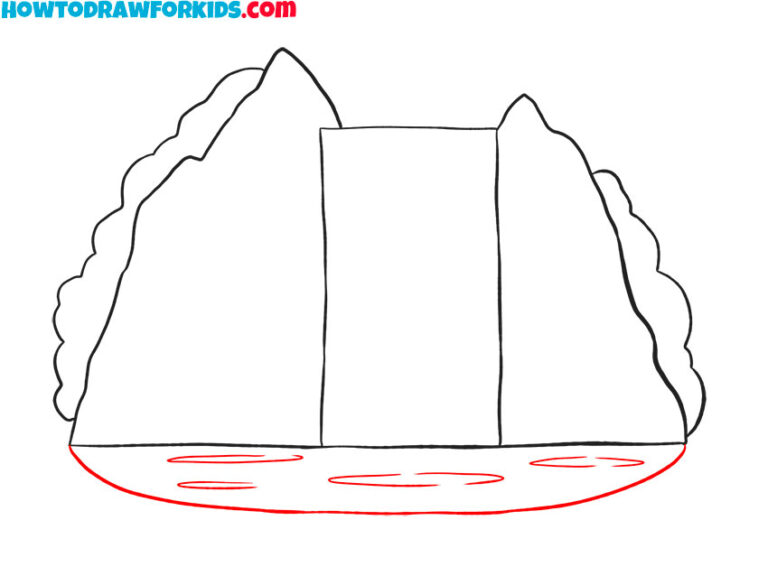 How to Draw a Waterfall - Easy Drawing Tutorial For Kids