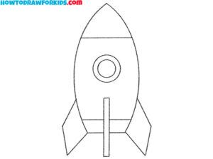 How to Draw a Rocket - Easy Drawing Tutorial For Kids