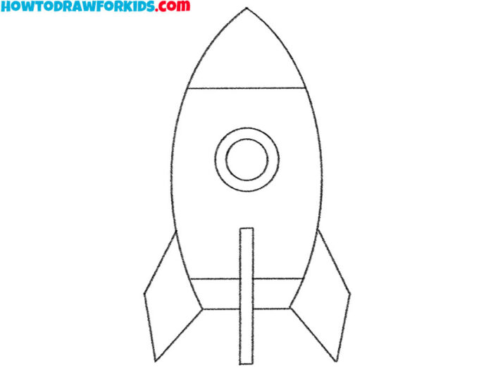 How to Draw a Rocket - Easy Drawing Tutorial For Kids
