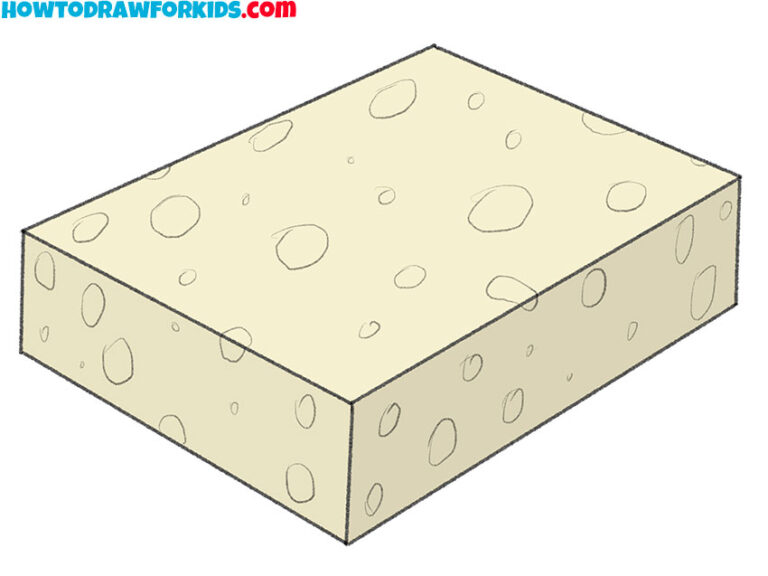 How to Draw a Sponge - Easy Drawing Tutorial For Kids
