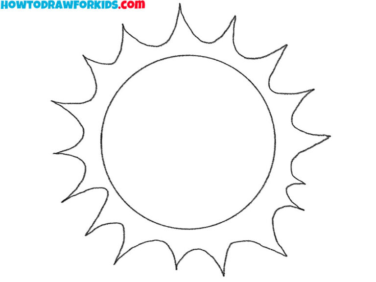 How to Draw the Sun - Easy Drawing Tutorial For Kids