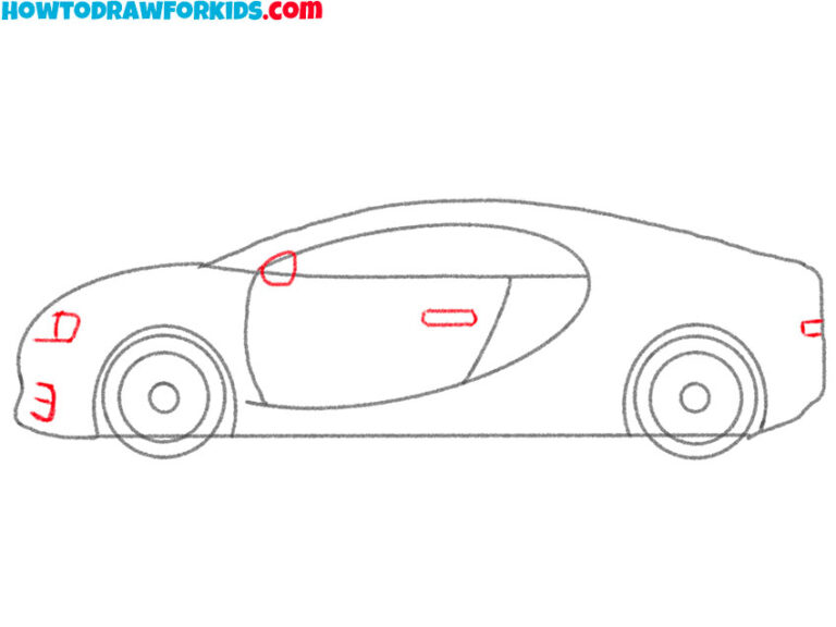 How to Draw a Bugatti - Easy Drawing Tutorial For Kids