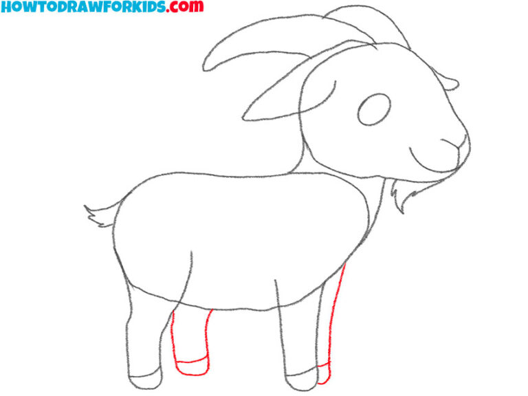 How to Draw a Goat - Easy Drawing Tutorial For Kids