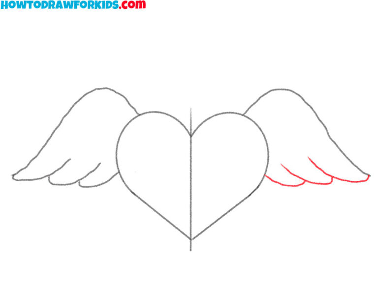 How to Draw a Heart With Wings - Easy Drawing Tutorial For Kids