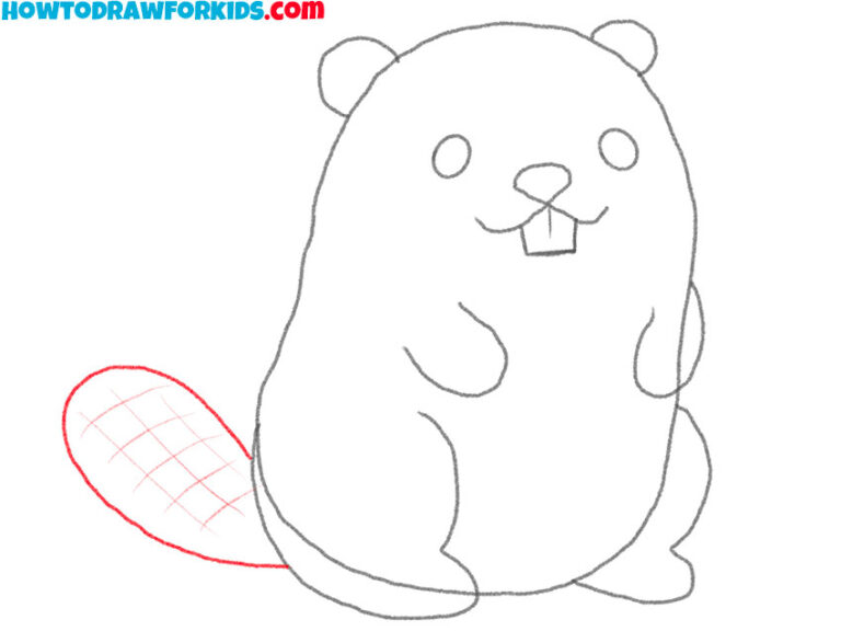 How to Draw a Beaver - Easy Drawing Tutorial For Kids