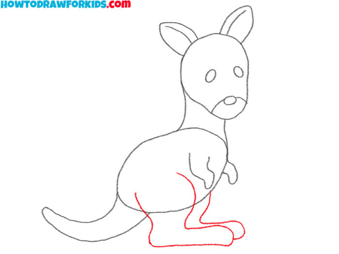 How to Draw a Kangaroo - Easy Drawing Tutorial For Kids