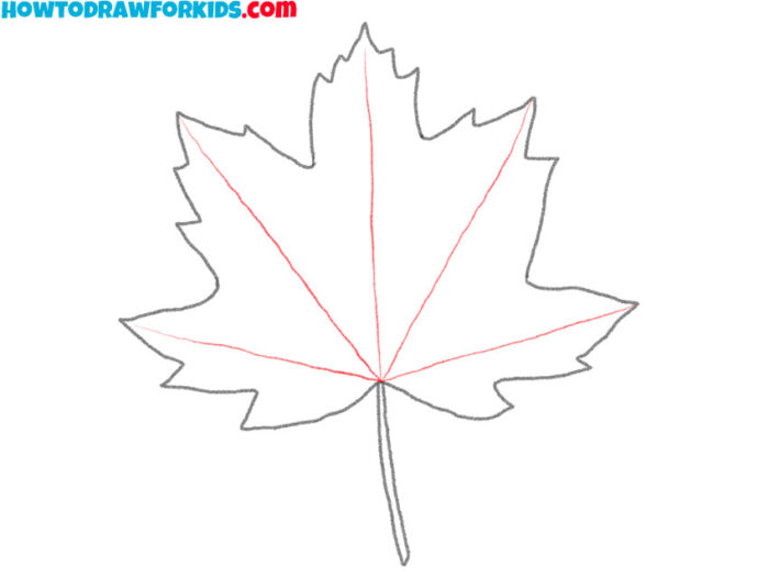 How to Draw a Maple Leaf - Easy Drawing Tutorial For Kids
