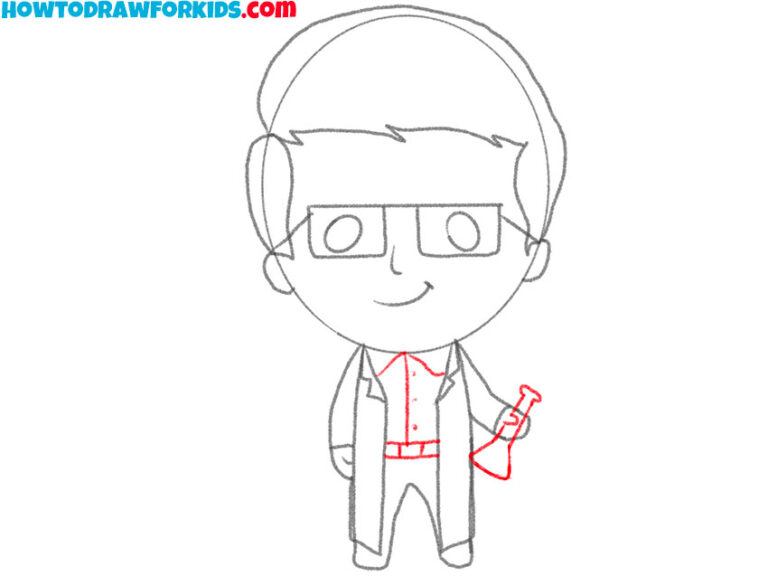 How to Draw a Scientist - Easy Drawing Tutorial For Kids