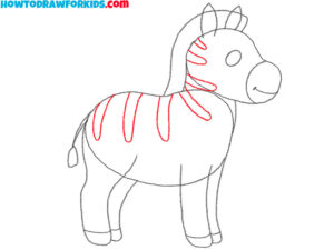 How to Draw a Zebra - Easy Drawing Tutorial For Kids