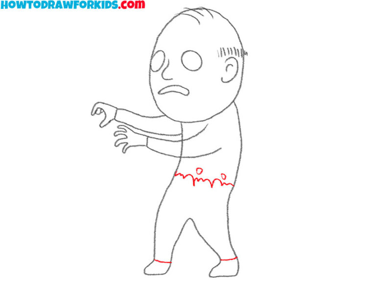 How to Draw a Zombie - Easy Drawing Tutorial For Kids