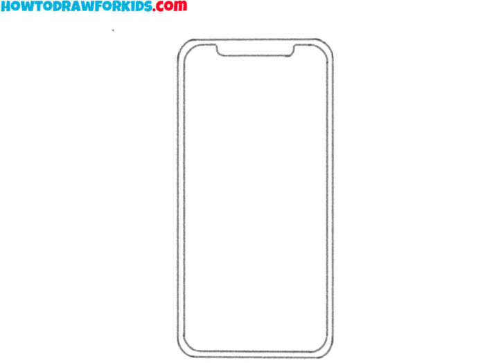 How to Draw an iPhone - Easy Drawing Tutorial For Kids
