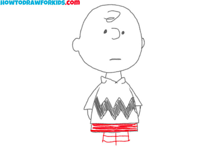 How to Draw Charlie Brown - Easy Drawing Tutorial For Kids