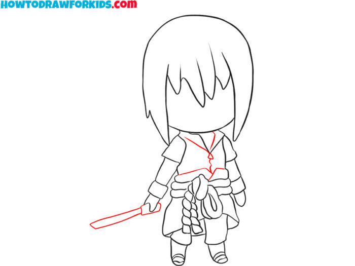 How to Draw Sasuke - Easy Drawing Tutorial For Kids